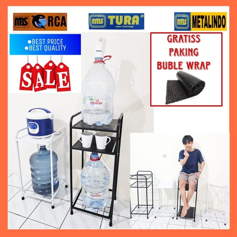 Jual Rak Dispenser galon MBS Rak Rice Cooker Rak Galon Serbaguna ...