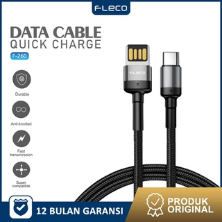 Jual Kabel Data Kabel Fast Charging 2.4A Type C dan Micro F-260 FLECO ...