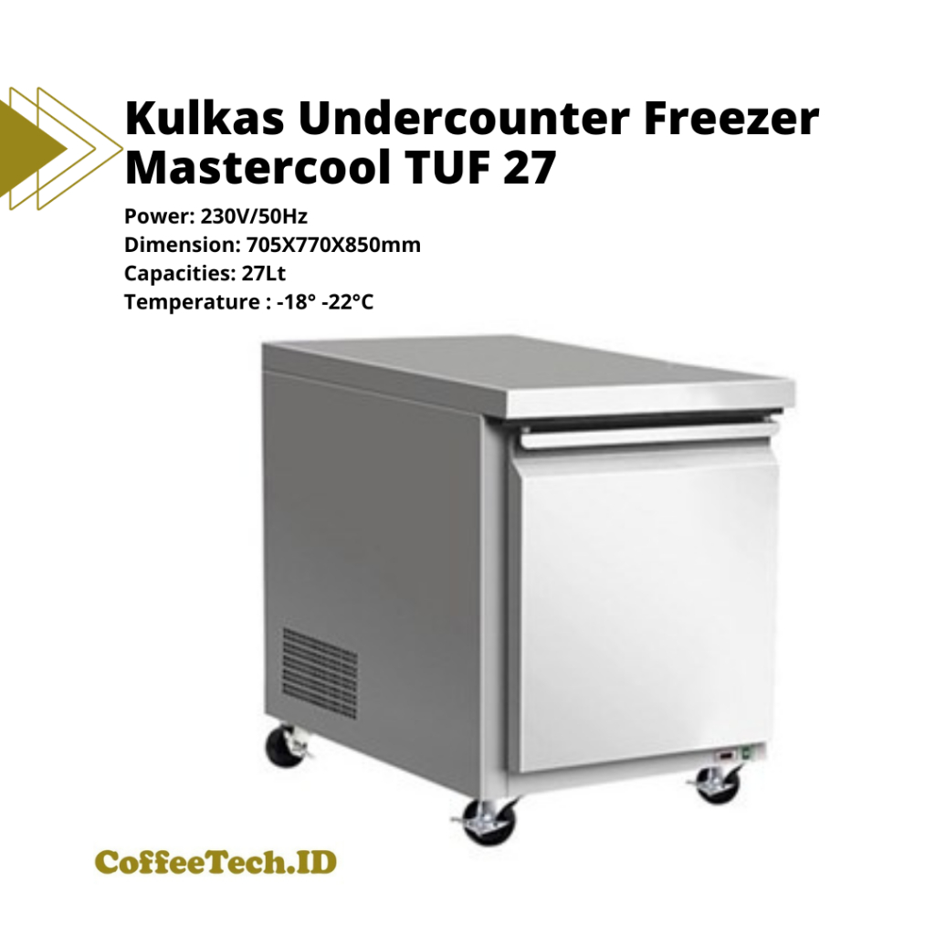 Jual KULKAS UNDERCOUNTER FREEZER MASTERCOOL TUF 27 // REFRIGERATION ...