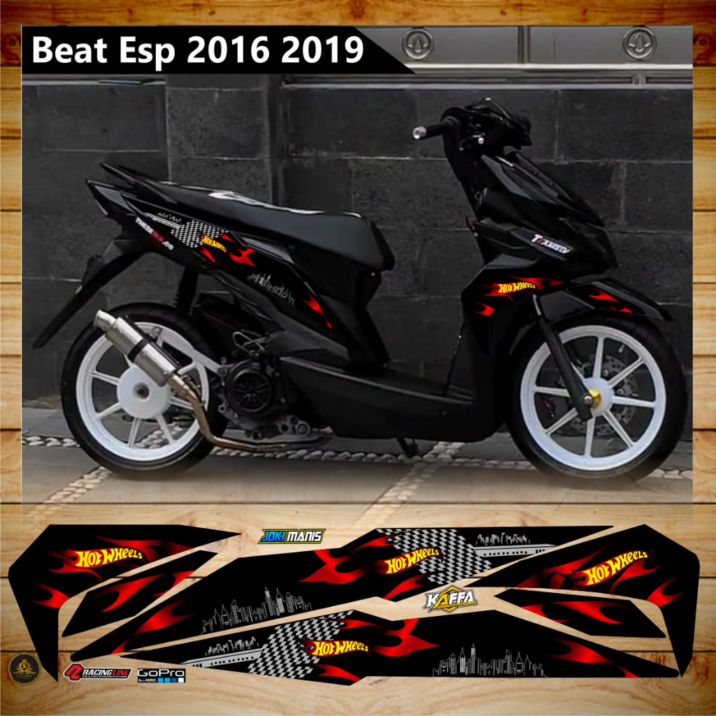 Jual Striping Beat Street / Beat Esp / Beat New Stiker Custom Api ...