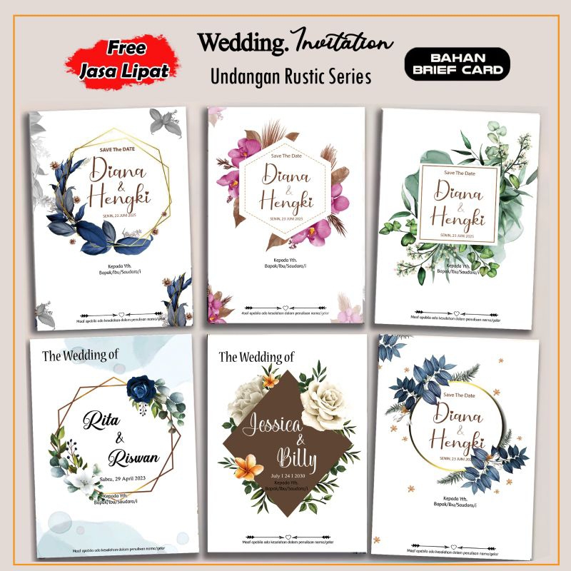 Jual undangan pernikahan aesthetic series | Shopee Indonesia