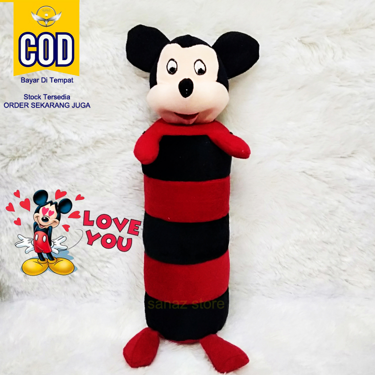 Jual Boneka Guling mickey dan minie mini/Guling karakter mini/Boneka ...