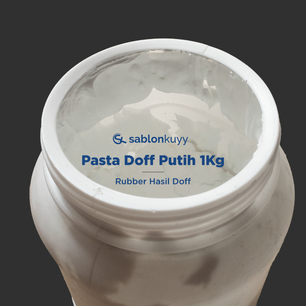 Jual Pasta Tinta Rubber Doff Putih / Warna Sablon - 1Kg | Shopee Indonesia