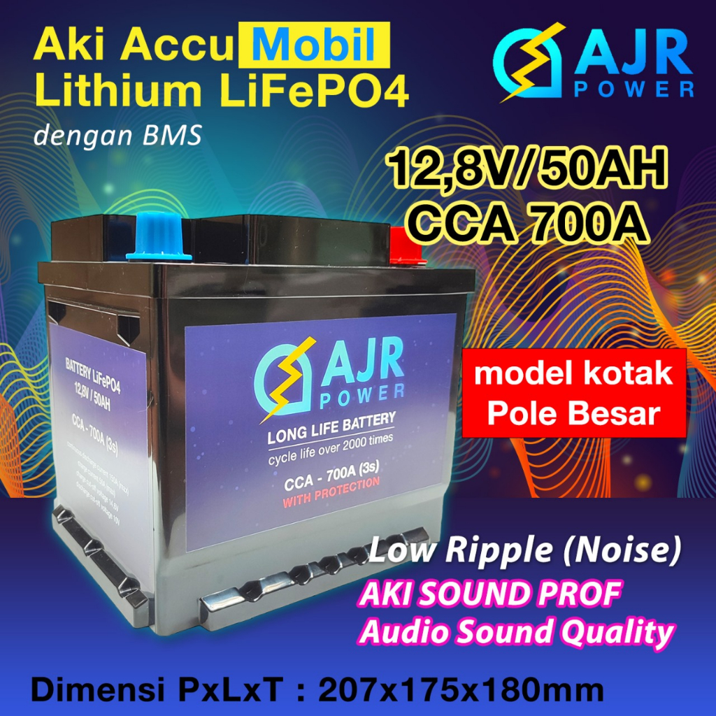 Jual ACCU AKI Lithium LiFePo4 MOBIL Pole Besar INNOVA MAZDA CRV HRV ...