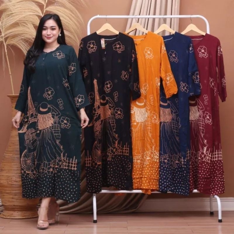 Jual LONGDRESS CABUTAN BUSUI LD 110 DASTER BATIK LENGAN PANJANG KANCING ...