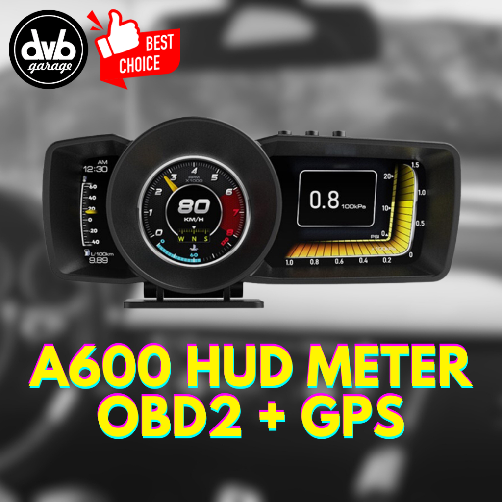Jual A600 HUD OBD2 + GPS METER ORIGINAL - INDIKATOR MOBIL OBD DIGITAL ...