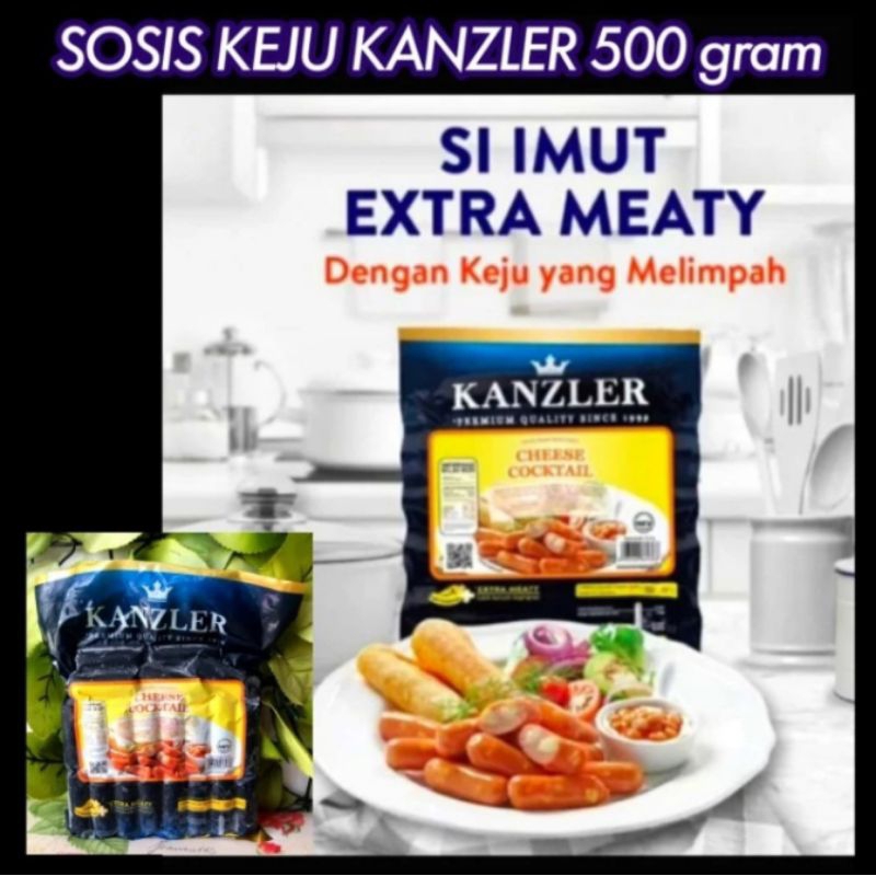 Jual Sosis Keju Kanzler Cheese Cocktail 500 gram Sosis Cimory | Shopee ...