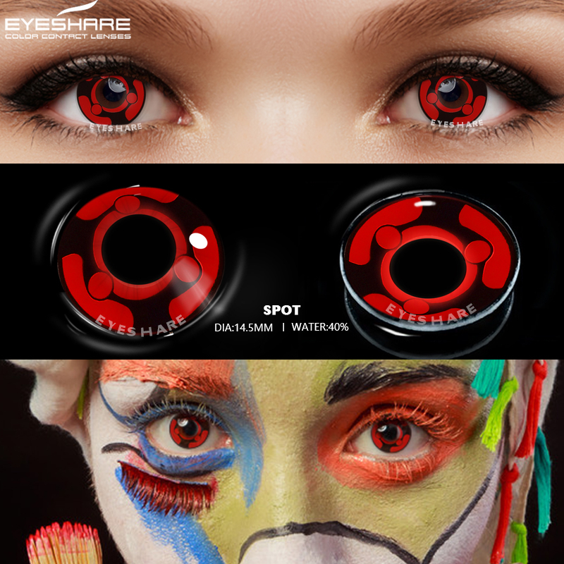 Jual Softlens cosplay anime softlens naruto sharingan mangekyou soflens ...