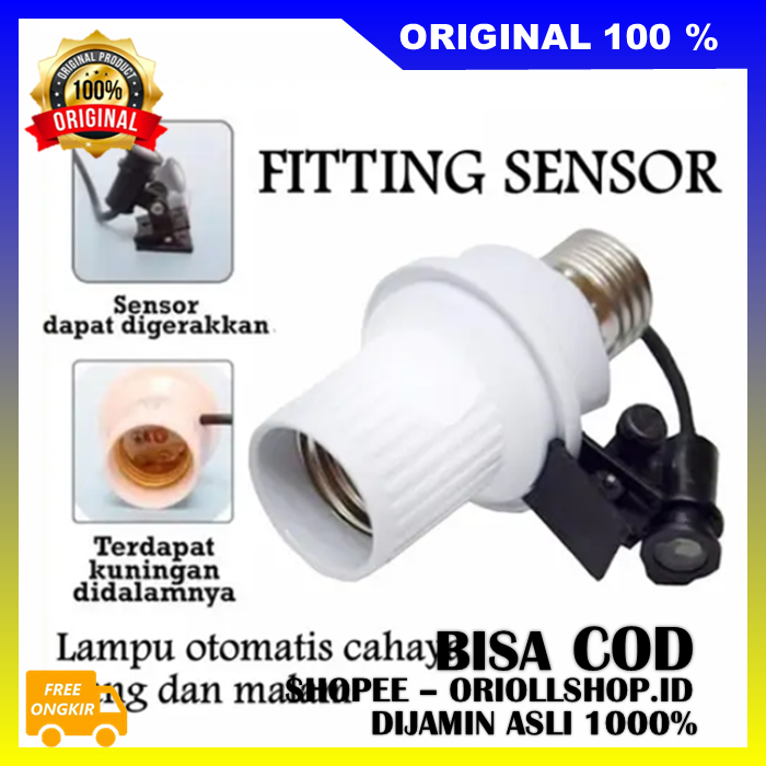 Jual Fitting Lampu Sensor Cahaya Otomatis Cocok Untuk Segala Lampu 100% ...