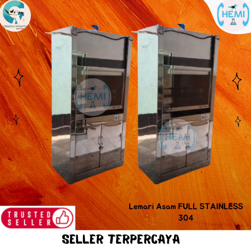 Jual Lemari Asam FULL STAINLESS 304-120x60x240 (ECO) | Shopee Indonesia