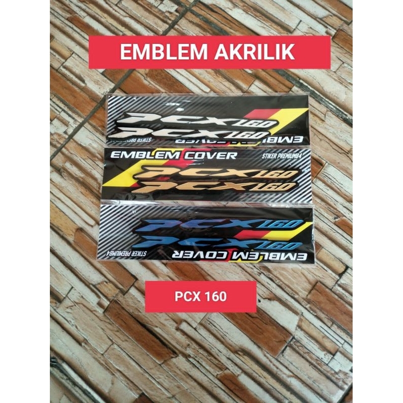 Jual Emblem PCX 160 embelem Akrilik motor pcx 150 | Shopee Indonesia