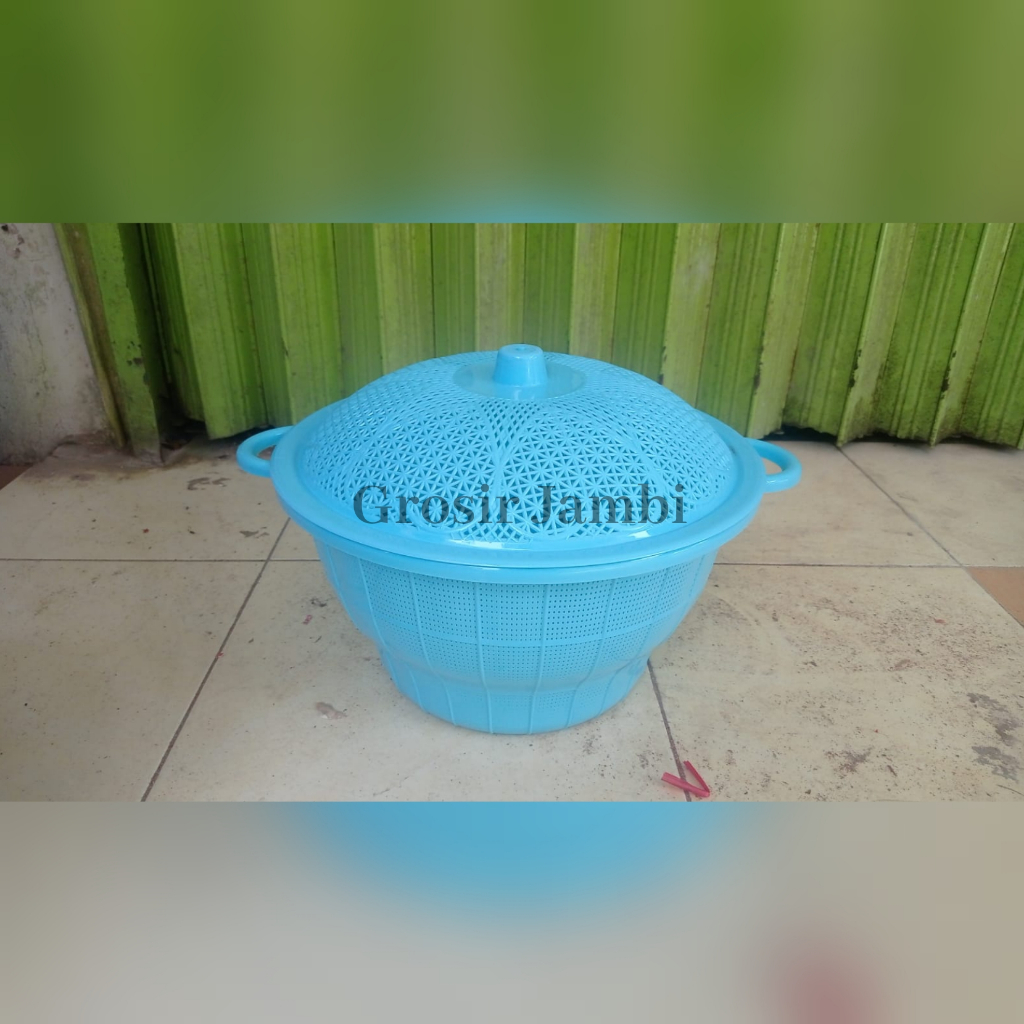 Jual Bakul nasi ukuran 40 jumbo tutup bakul plastik waskom baskom wakul ...