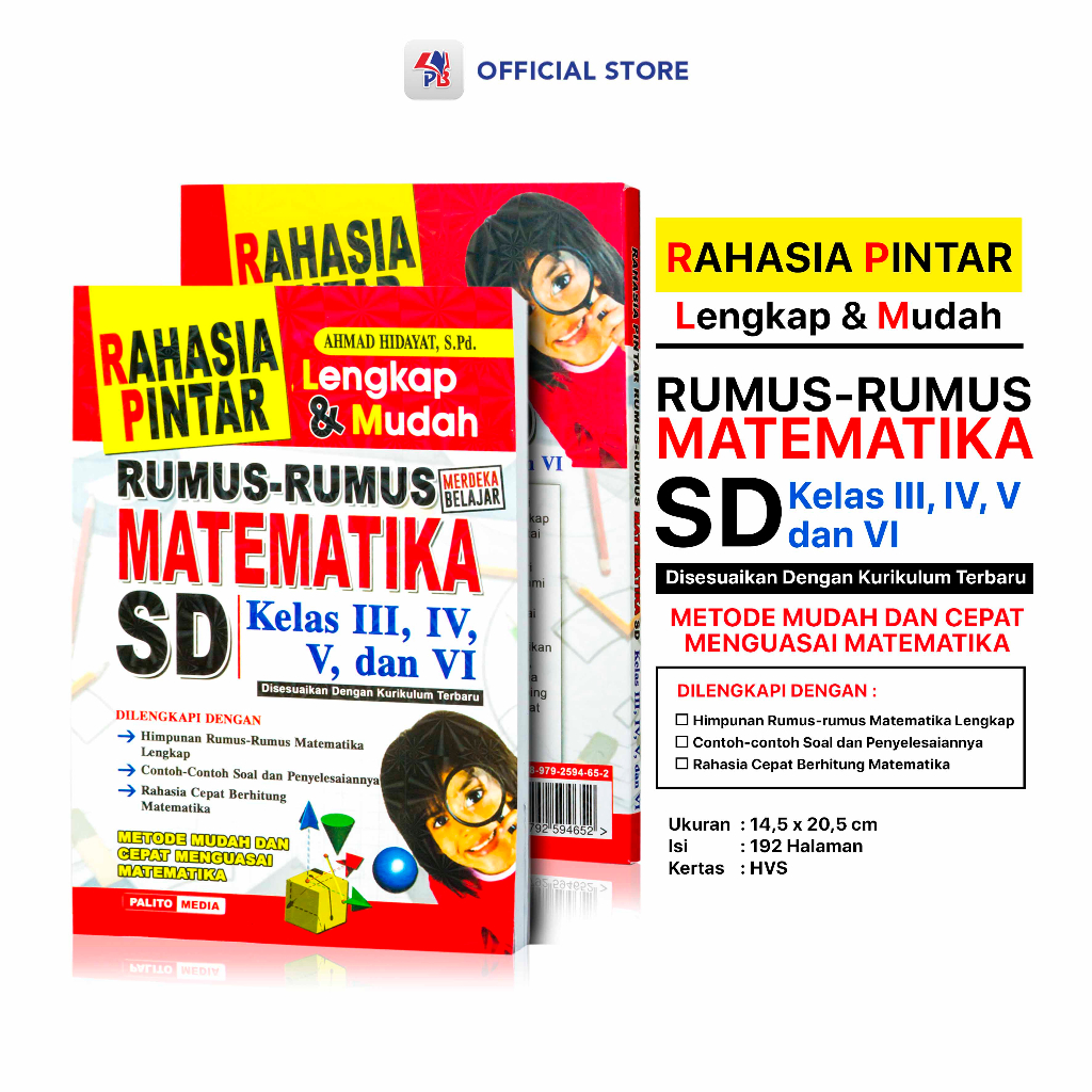 Jual Buku Rumus Matematika SD / Rahasia Pintar Rumus-Rumus Matematika ...