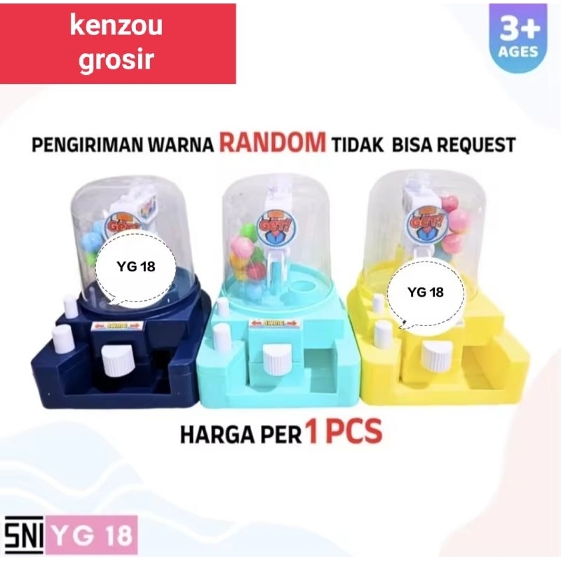 Jual Mainan Capit Bola Claw Machine Toys YG18 | Shopee Indonesia