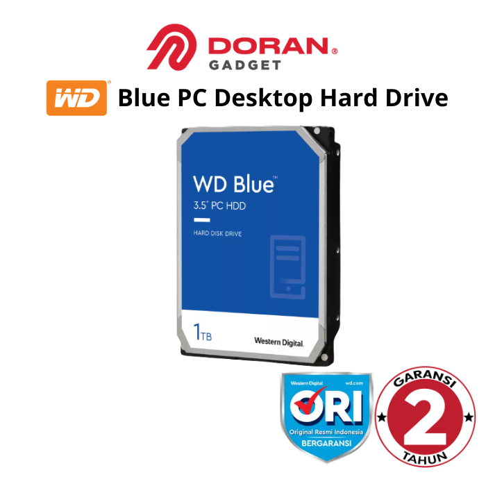 Jual WD Blue 1TB/2TB/4TB Sata Hardisk Internal Caviar 3.5" Western ...