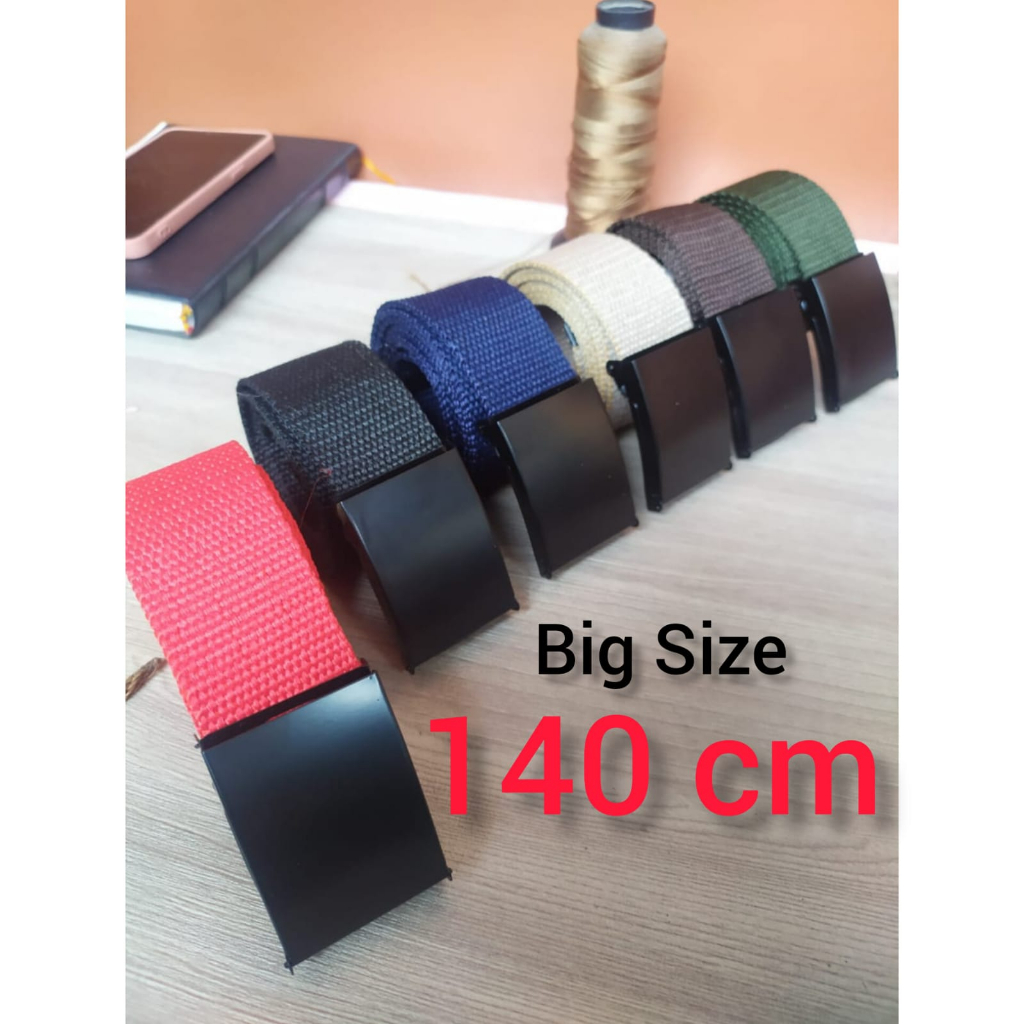 Jual Gesper Ikat Pinggang Size JUMBO 140 CM Pria dan Wanita Poly Hitam ...