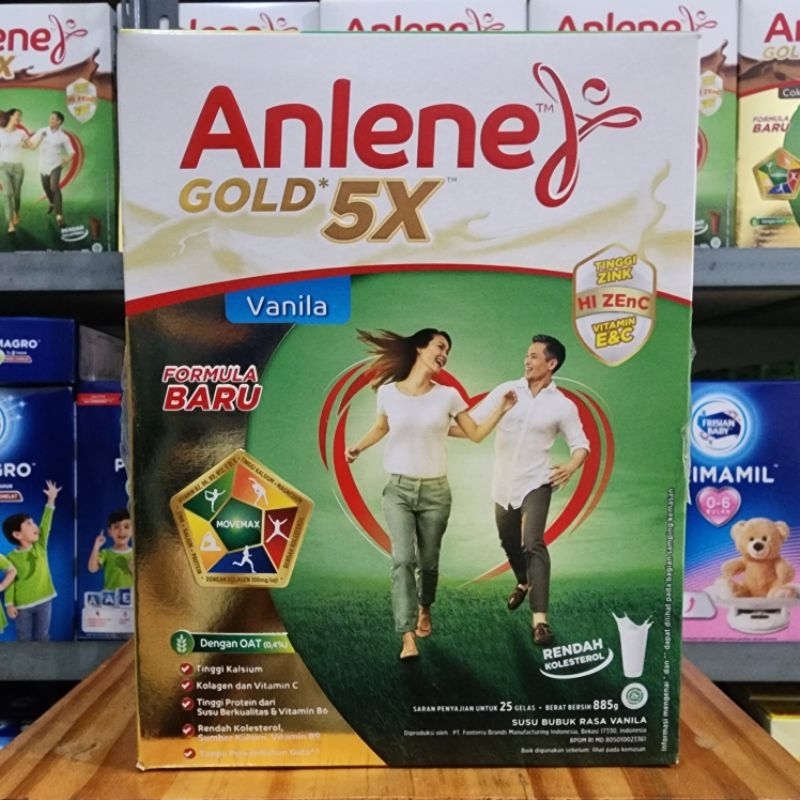 Jual Anlene Gold Plus 5× Vanila 850gr Dan 620gr / HABBATUSAUDA Termurah ...