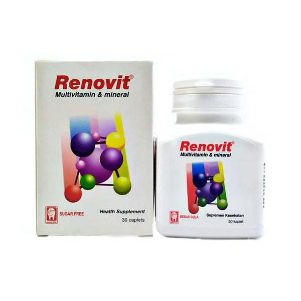 Jual Renovit 30's Kaplet Konimex / Multivitamin Dan Mineral / Suplemen ...