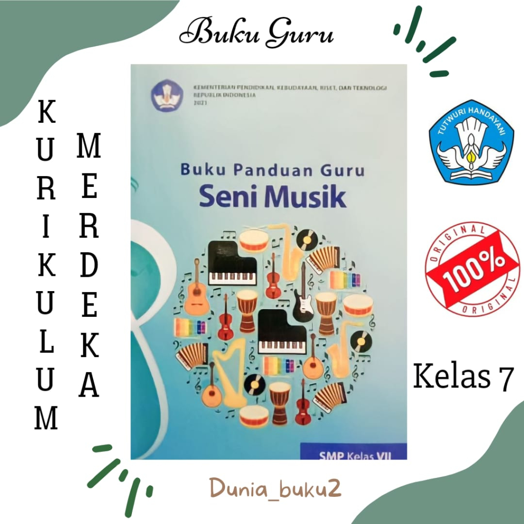 Jual BUKU GURU SENI MUSIK KURIKULUM PENGGERAK-MERDEKA KELAS 7 SMP/MTS | Shopee Indonesia