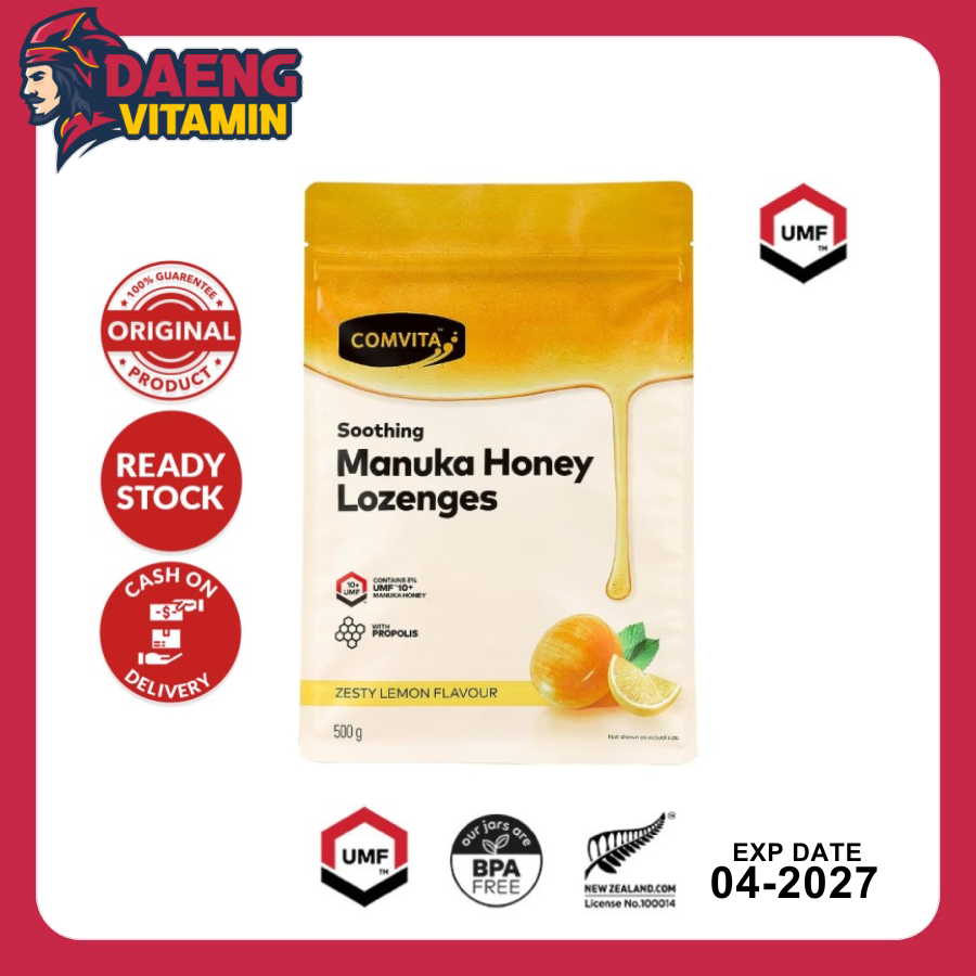 Jual Permen Madu Comvita Soothing Manuka Honey Lozenges UMF 10+ With ...