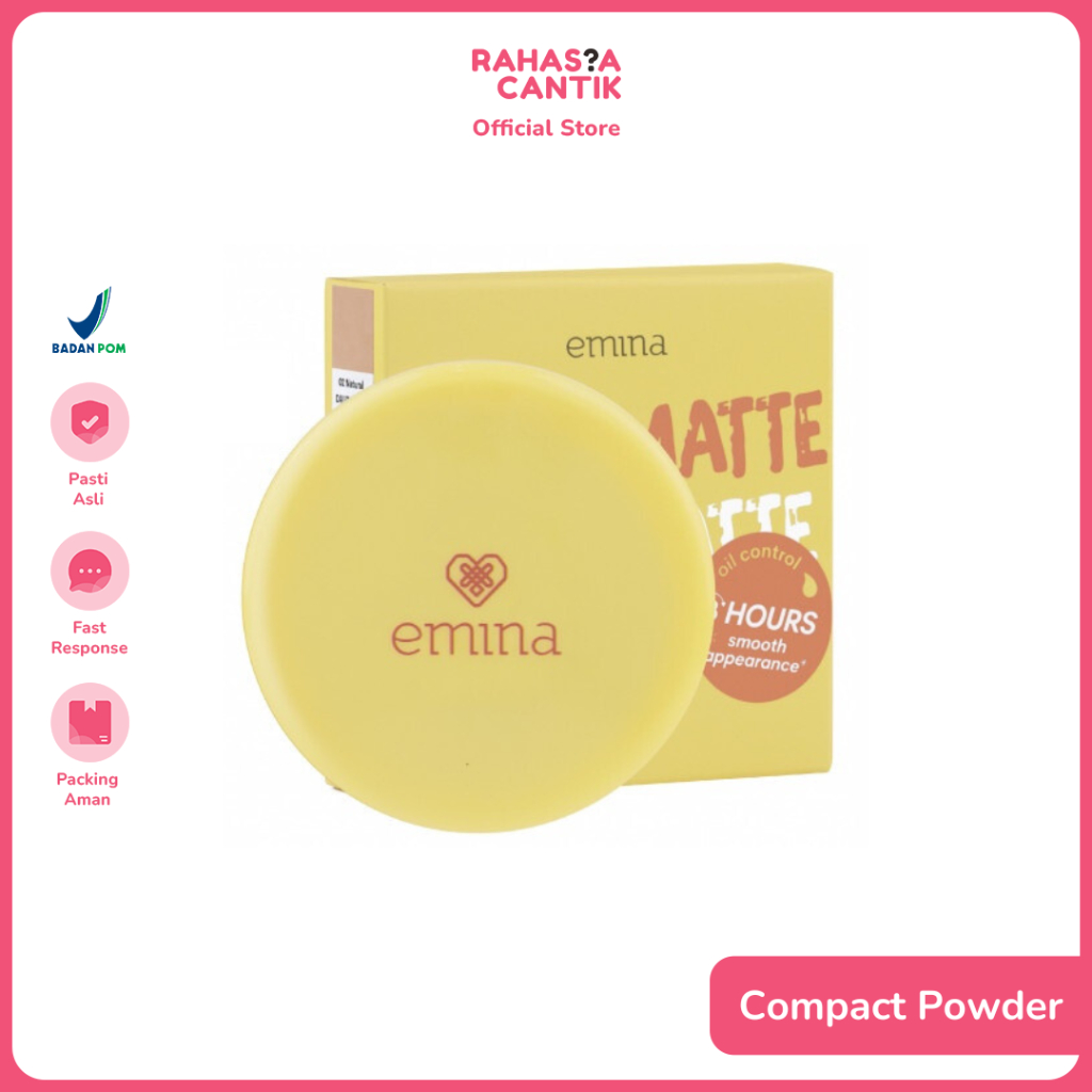Jual EMINA | Daily Matte Compact Powder 11 g | Shopee Indonesia