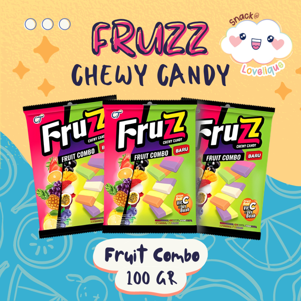 Jual Permen Fruzz Chewy Candy 100g | Shopee Indonesia