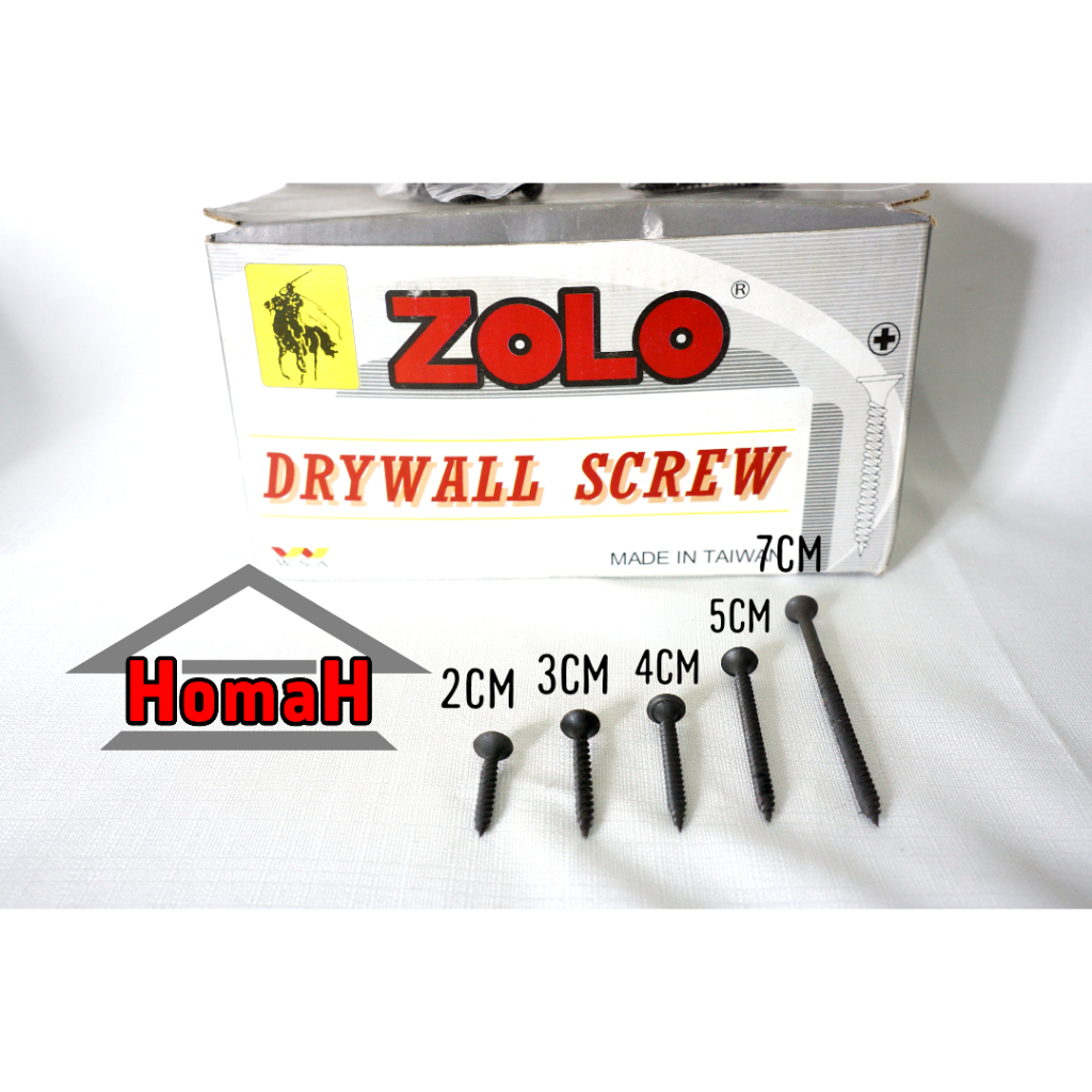 Jual ZOLO Sekrup Gypsum Skrup Gipsum Hitam | Shopee Indonesia