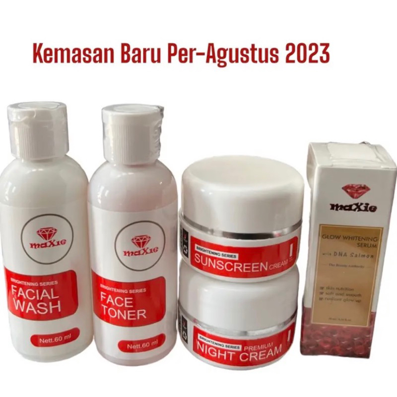 Jual Sepaket Maxie glow + Serum DNA Glowing Maxie - Paket Maxie + Cream ...
