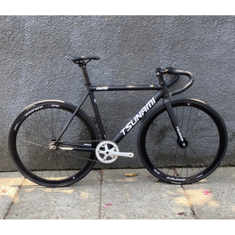 Jual SEPEDA FIXIE TSUNAMI SNM 100 Size M BLACK | Shopee Indonesia