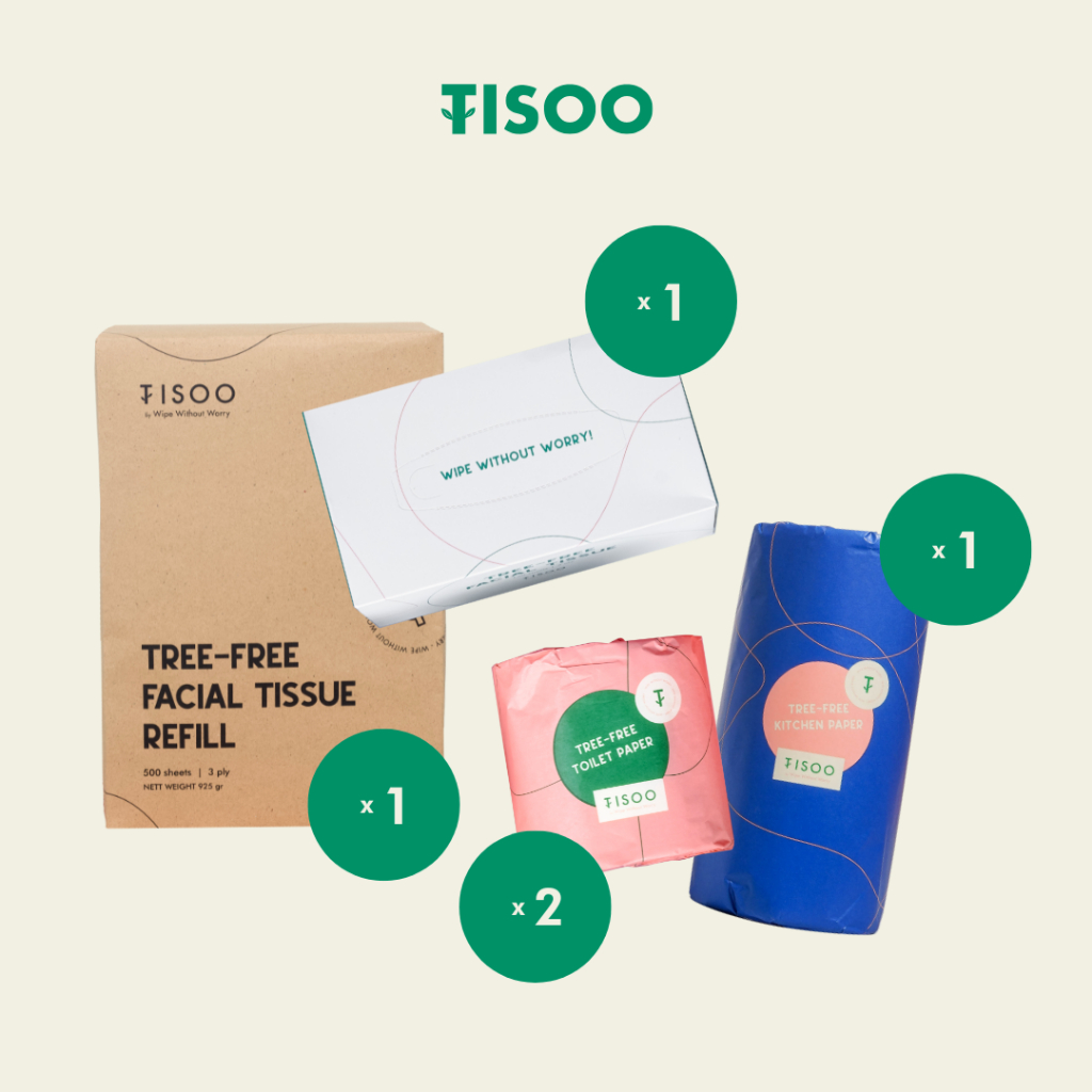 Jual TISOO Complete Pack Bamboo Tissue / Tisu Bambu | Shopee Indonesia
