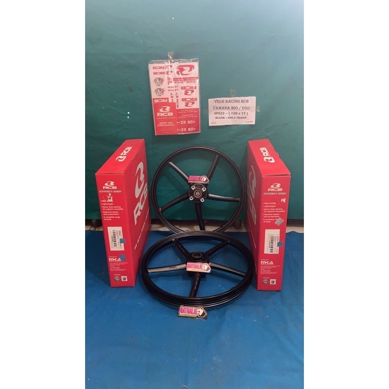 Jual VELG RACING RCB SP522-YAMAHA MIO/EGO (120x17) BLACK - ONLY FRONT ...