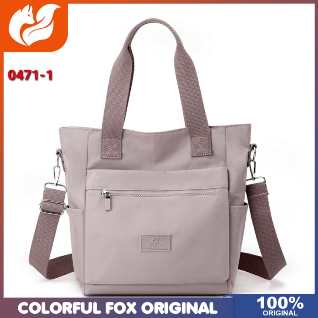 Jual Colorful fox ori - Tas bahu wanita colorful fox 0471-1 nilon ...