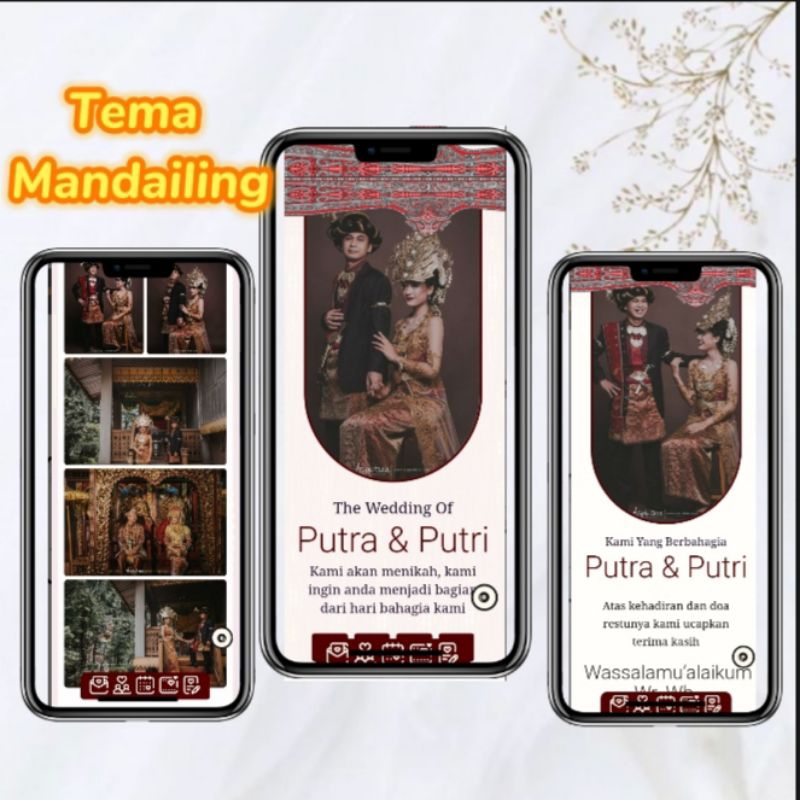 Jual Undangan Website tema adat batak | Shopee Indonesia