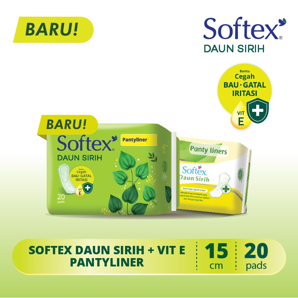 Jual Softex Pantyliner 20 pads Daun Sirih | Shopee Indonesia