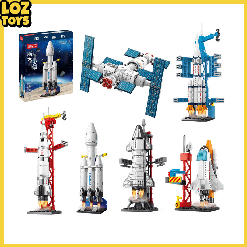 Jual LOZTOYS Nano Building Brick Mini Roket Space Mainan Balok Blok ...