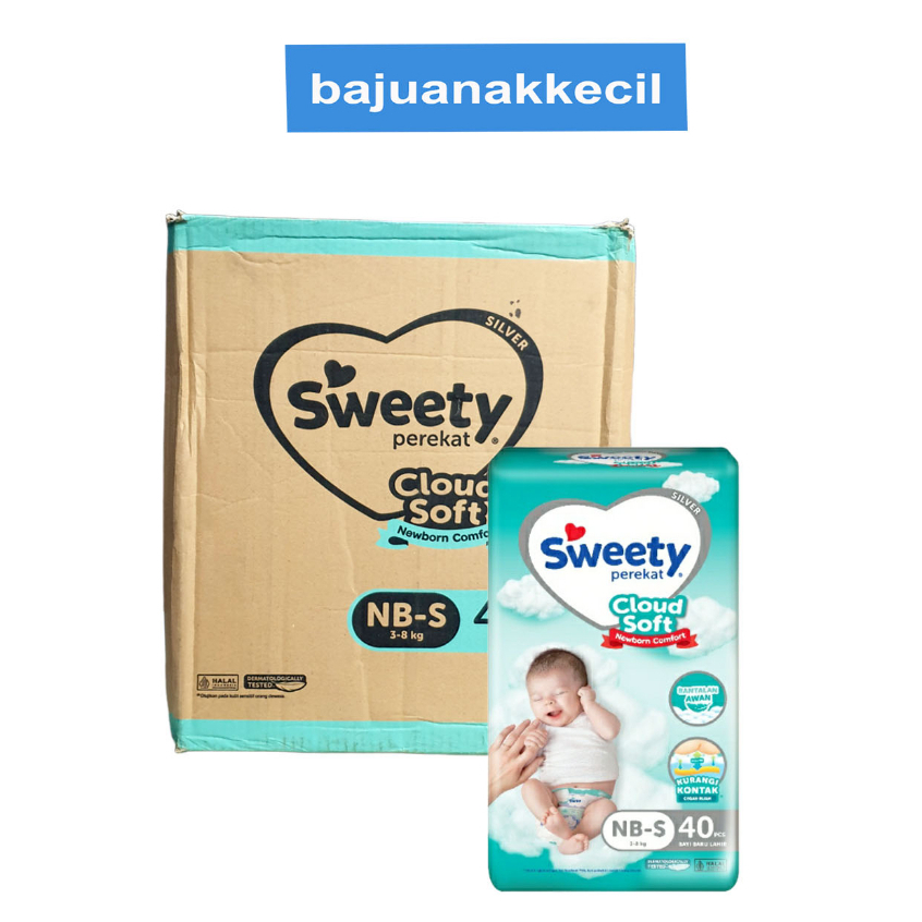 Jual Sweety Silver NB S40 Perekat 1 Karton Isi 8 Pack Pempes Swety Silper Newborn Comfort Popok ...