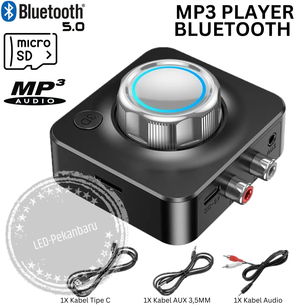 Jual MODUL MP3 PLAYER BLUETOOTH 5.0 BULAT FM RADIO MICRO SD TIPE C 5V ...