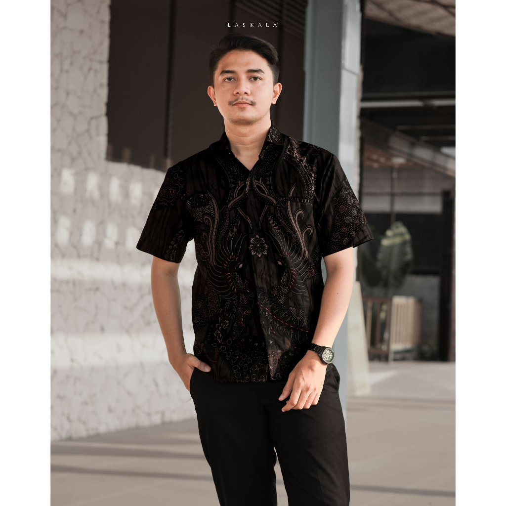 Jual Laskala Batik Premium Tama Kemeja Batik Pria Slimfit Lengan Pendek ...