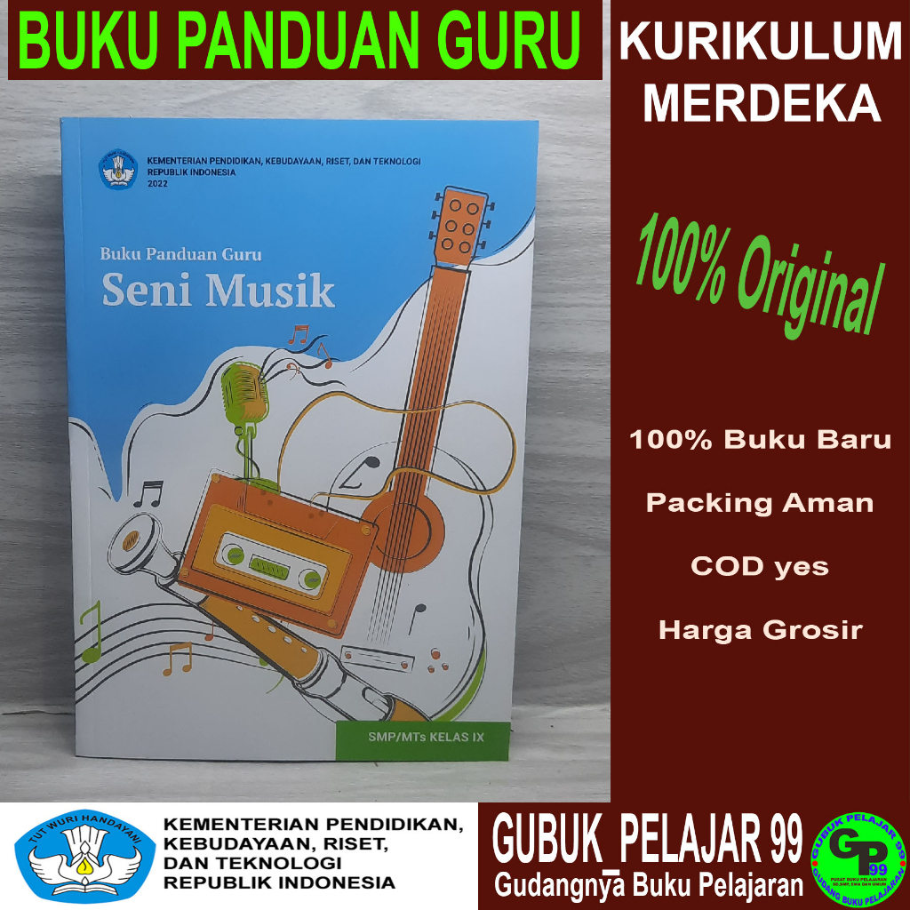 Jual Buku Panduan Guru SENI MUSIK Untuk SMP Kelas 9 Kurikulum MERDEKA Kemdikbudristek | Shopee ...