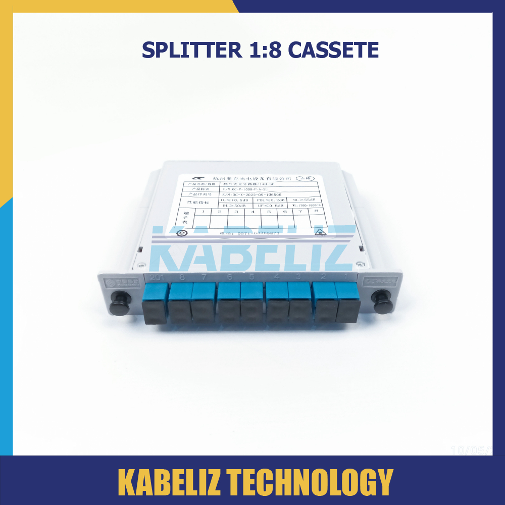 Jual box passive splitter plc 1x8 1:8 1*8 1-8 spliter 1 8 cassete sc ...