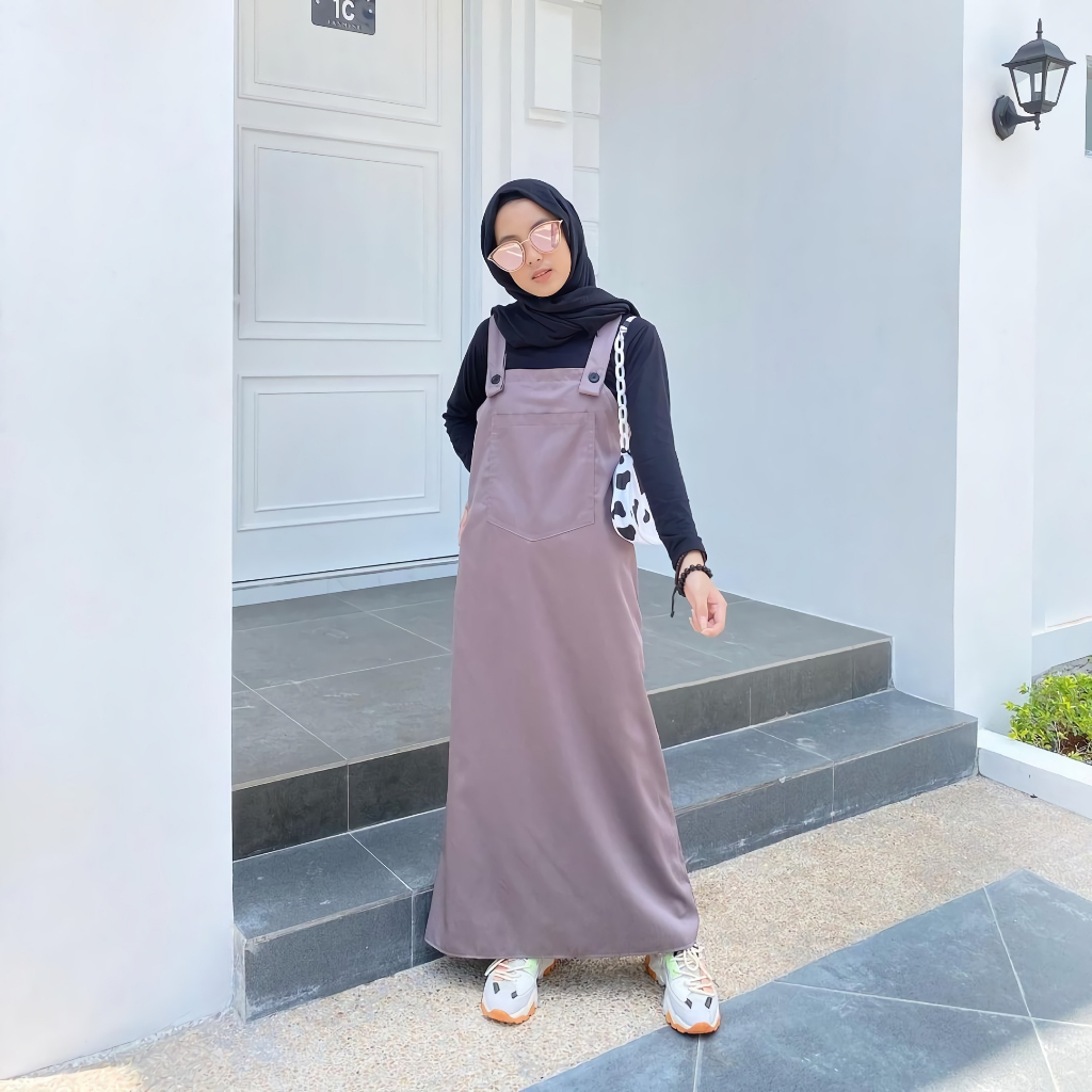 Jual Baju Kodok Overall Overal Rok Wanita Polos Korean Style Premium ...