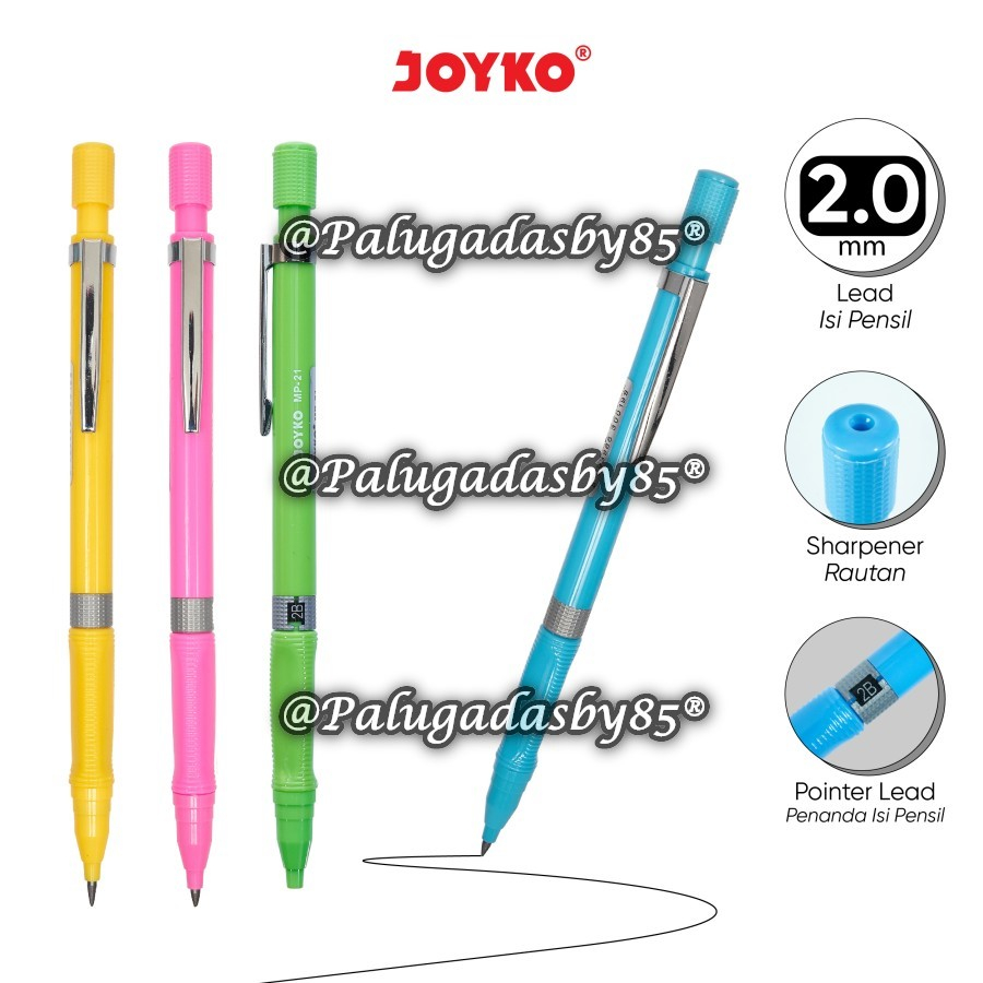 Jual (1 Biji) GROSIR Pensil Mekanik JOYKO MP-21 2.0 / Mechanical Pencil ... Jual (1 Biji) GROSIR Pensil Mekanik JOYKO MP-21 2.0 / Mechanical Pencil ...