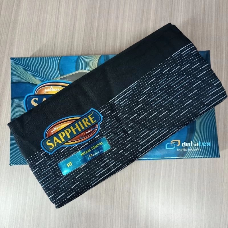 Jual Sarung Tenun Sapphire Hitam Polos| Hitam Tumpal | Shopee Indonesia