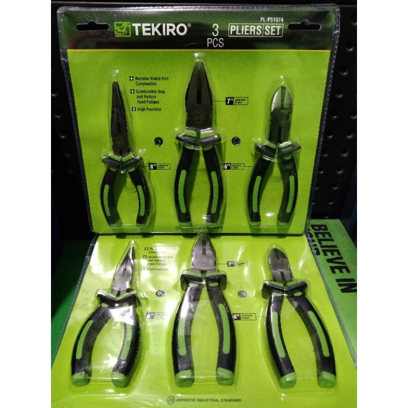 Jual Tang Set 3 pcs Tang potong, Tang Kombinasi, Tang Lancip Tekiro ...