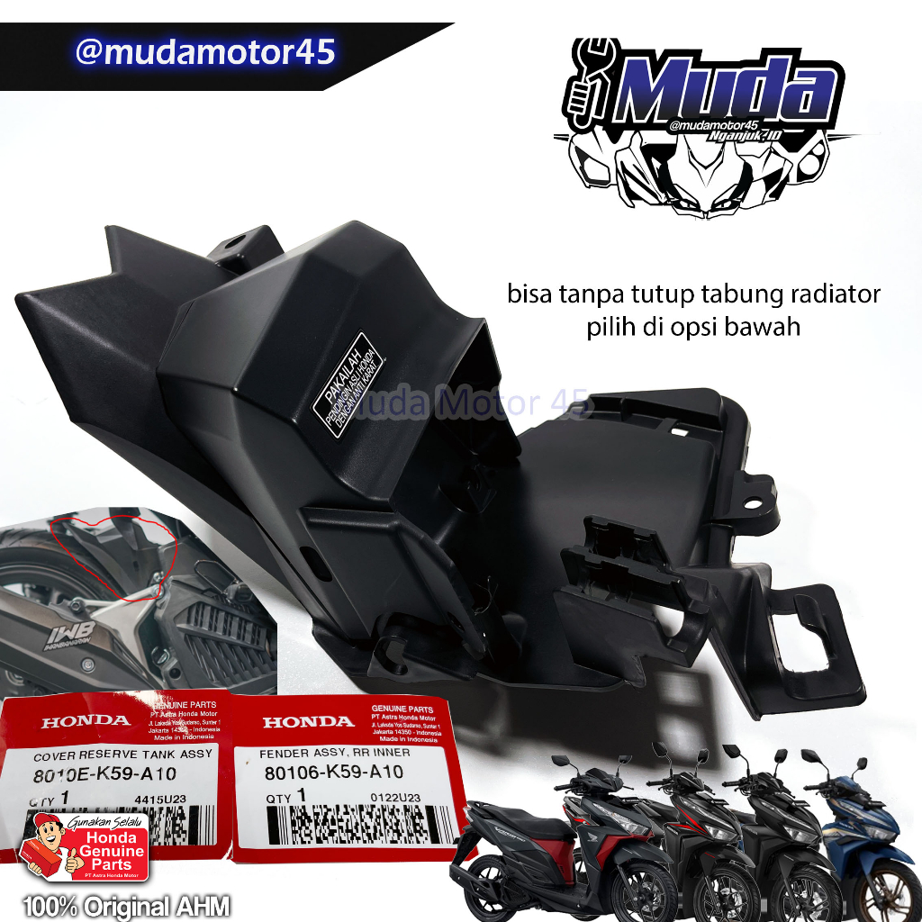 Jual SPAKBOR KOLONG VARIO 125 150 HUGGER HUGER TUTUP TABUNG AIR ...