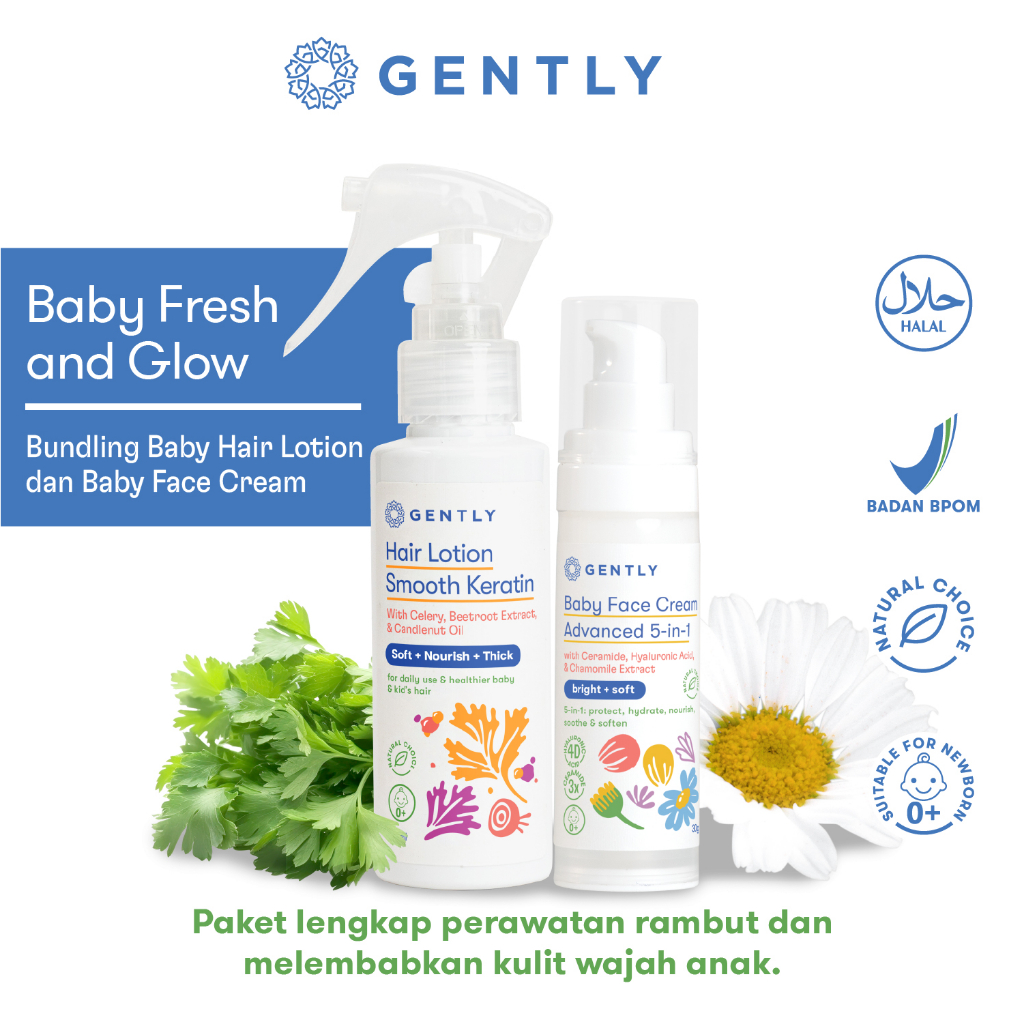 Jual Gently Baby Face Cream Advanced 5-in-1 dengan 3x Ceramide dan 4D ...