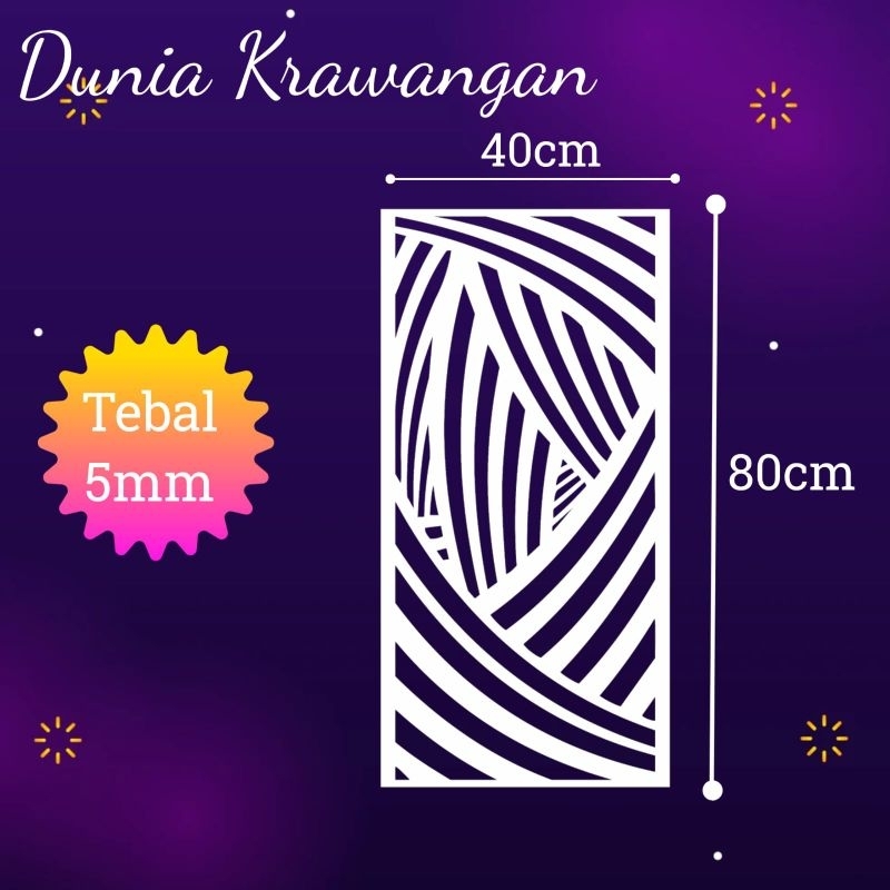 Jual Krawangan pvc board/foam board uk 40x80cm tebal 5mm - DK123 | Shopee Indonesia