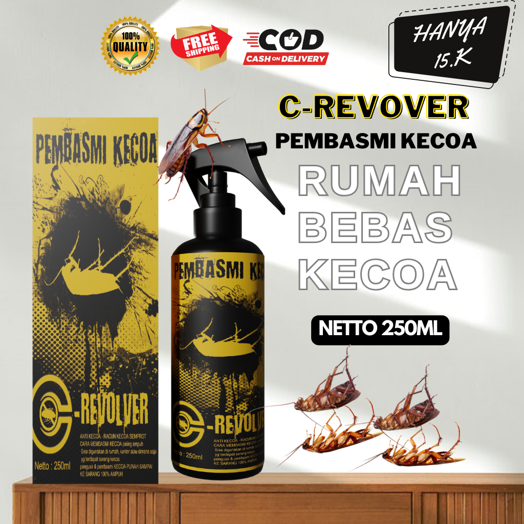 Jual SPRAY PEMBASMI KECOA OBAT KECOA ANTI KECOA BOTOL ISI 250 ML ...