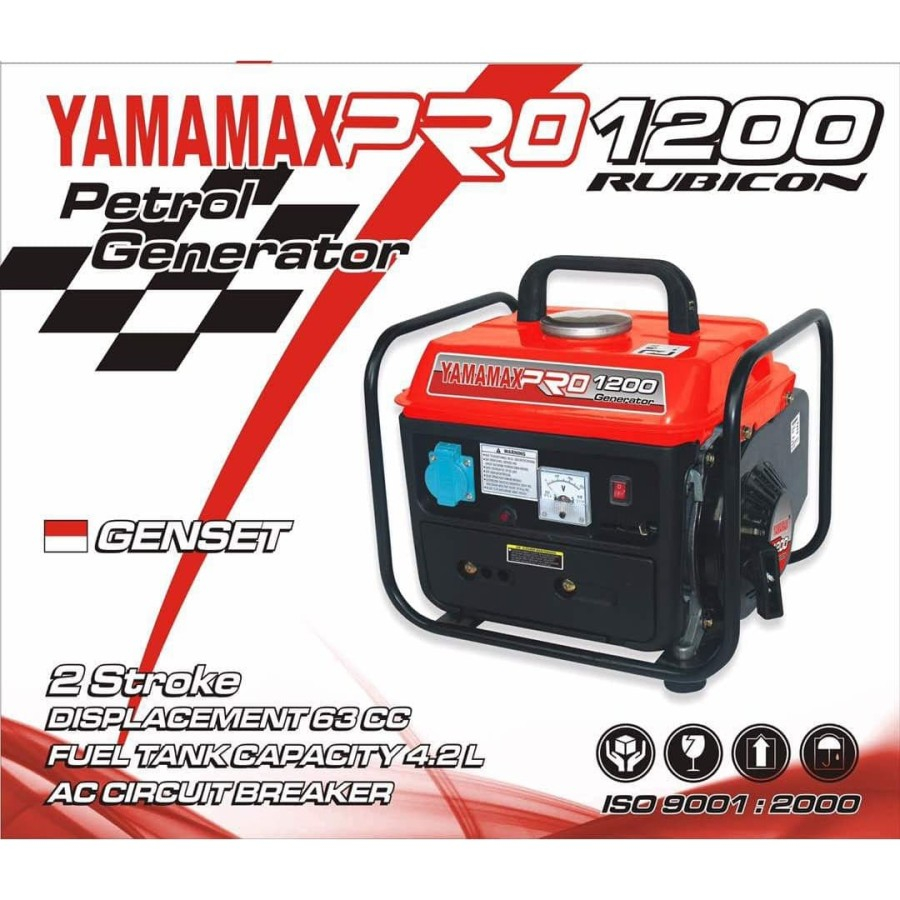 Jual Yamamax PRO 1200 Genset 2 tak 750 Watt Generator Rumah Toko Mati ...