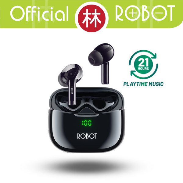 Jual Robot Airbuds T30 PLUS TWS Wireless Earphone Original BT 5.3 New ...